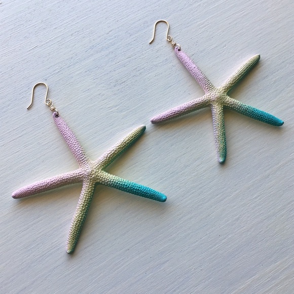 Aloha Mermaid Jewelry | Jewelry | Handmade Spray Painted Real Starfish ...